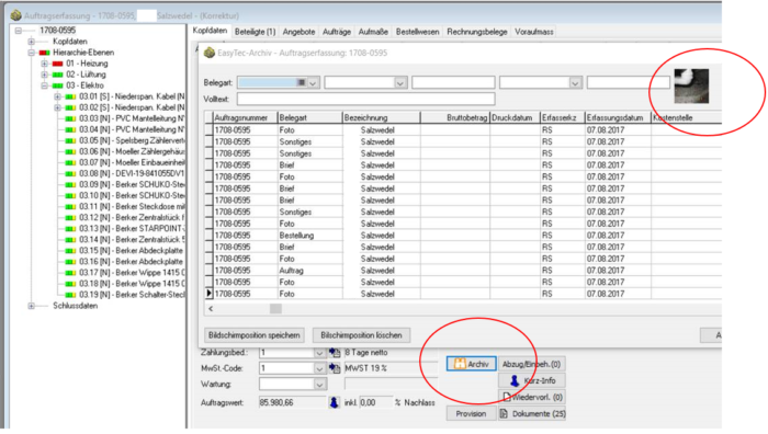EasyTec - Archiv / Dokumenten-Management-System
